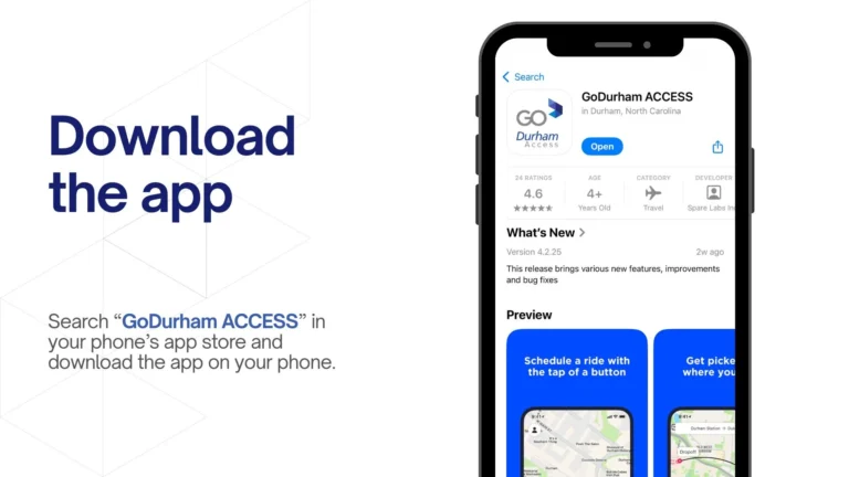 GoDurham ACCESS App & Web Portal | Schedule Rides in Durham